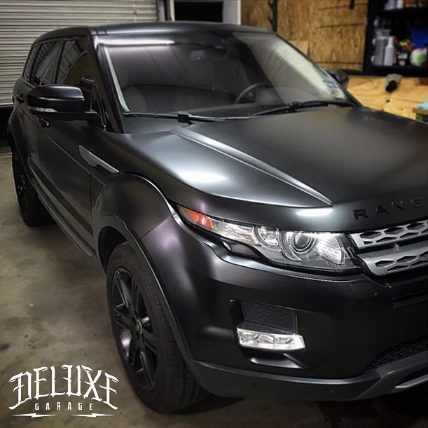 Matte Black Range Rover Evoque