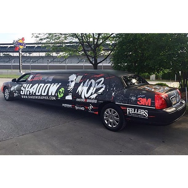 Limousine wrapped in custom printed 3M IJ 480c with 8915 Matte overlam ...