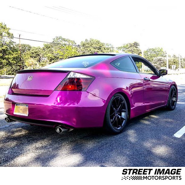 Honda wrapped in Gloss Fierce Fuchsia vinyl - Vinyl Wrap - 3M - Cars ...