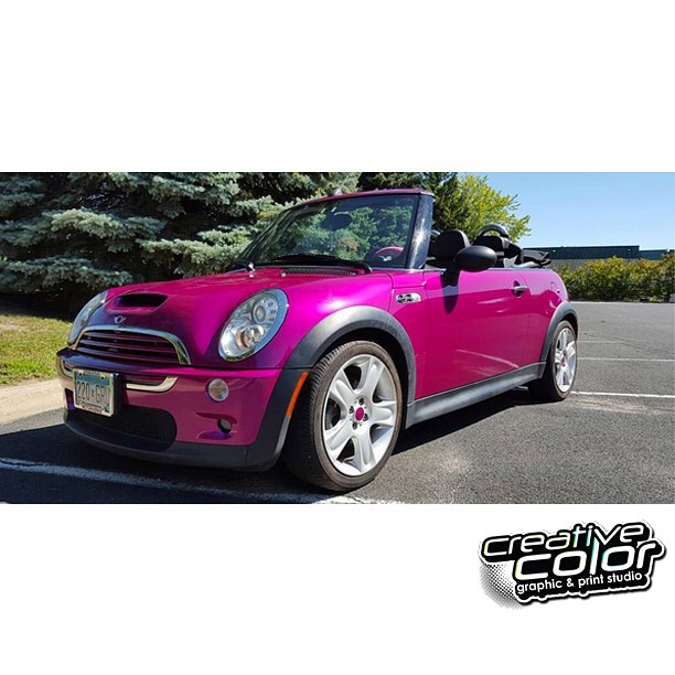 Mini wrapped in 3M 1080-G348 Fierce Fuchsia - Vinyl Wrap - 3M - Cars ...
