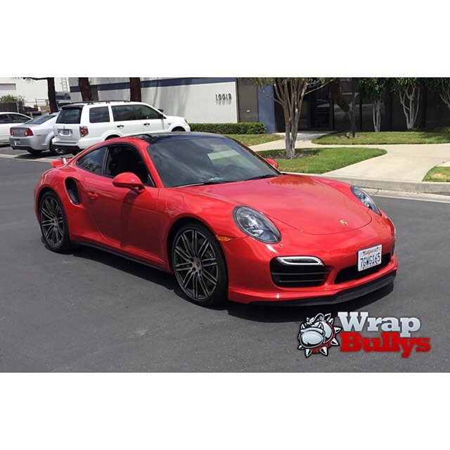 Porsche wrapped in 3M 1080-G363 Gloss Dragon Fire Red - Vinyl Wrap - 3M ...