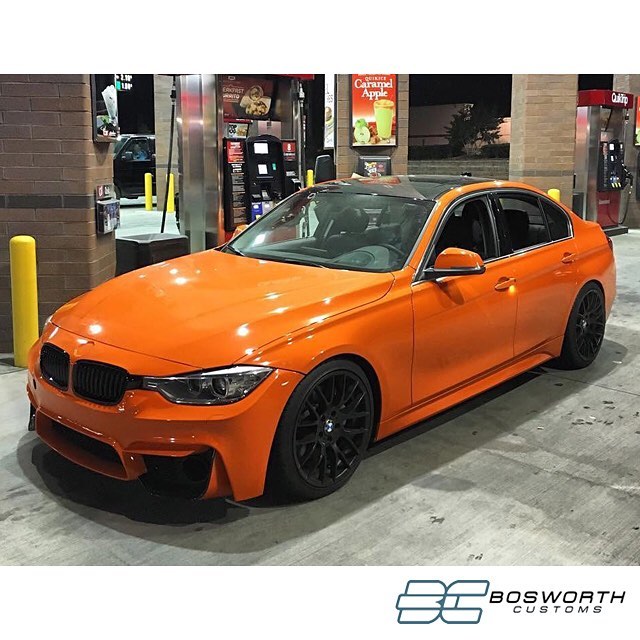 BMW wrapped in Avery SW900-370 Gloss Orange - Vinyl Wrap - 3M - Cars ...
