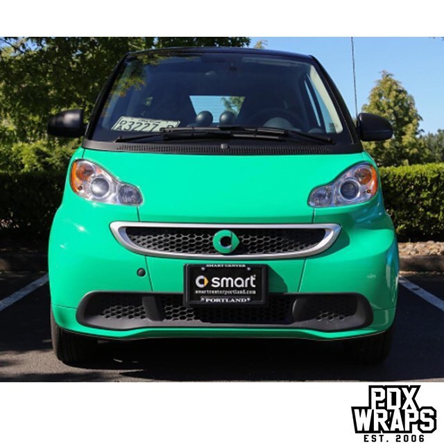 Smart Car wrapped in 3M 1080-G46 Gloss Kelly Green - Vinyl Wrap - 3M ...
