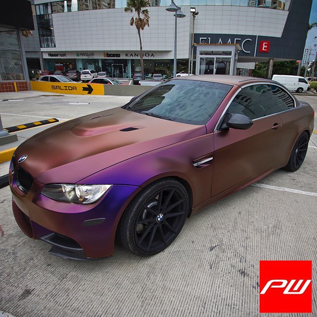 BMW wrapped in Avery SW900-551S Satin Roaring Thunder - Vinyl Wrap - 3M ...