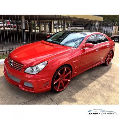 Mercedes Benz wrapped in 3M 1080-G363 Gloss Dragon Fire Red - Vinyl ...