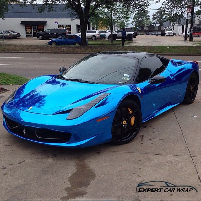 Ferrari 458 Italia Blue Chrome