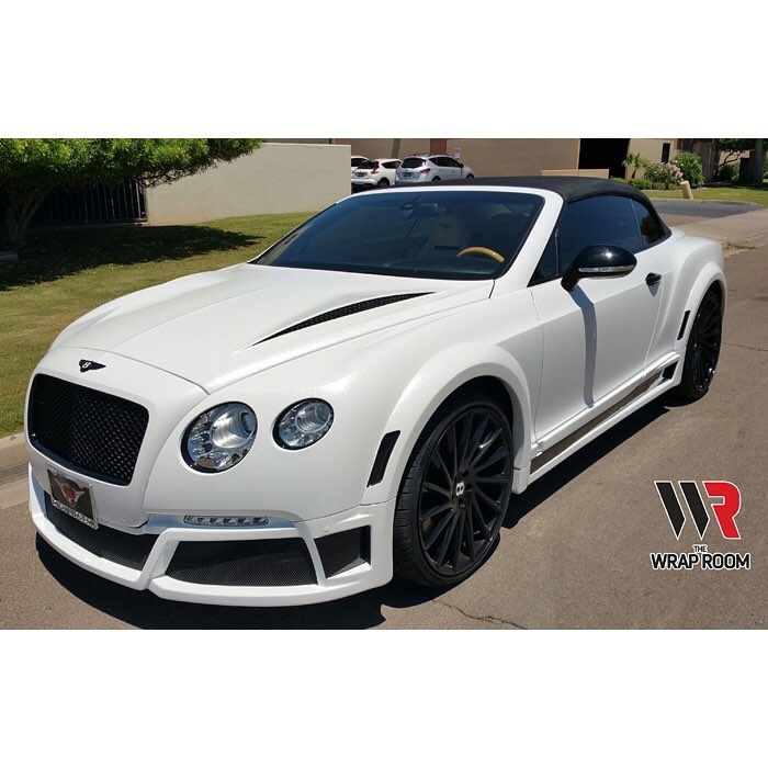 Bentley GT wrapped in Avery SW Metallic Diamond White vinyl - Vinyl ...