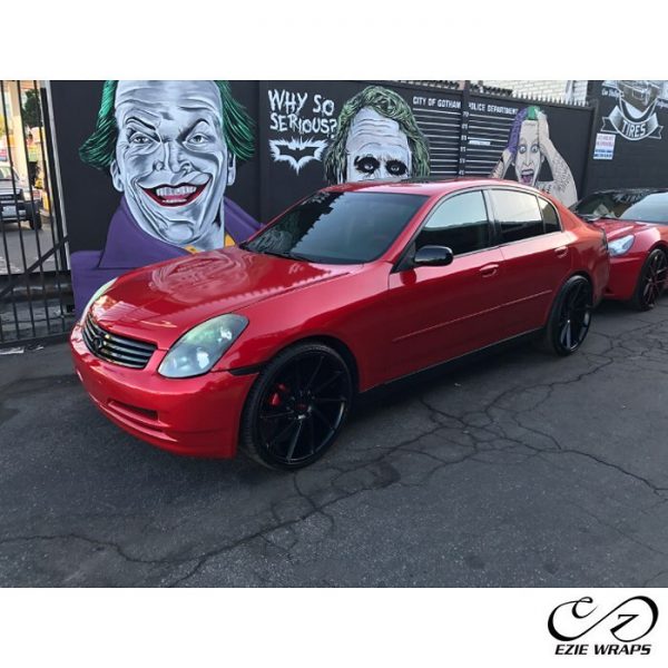 Infiniti G35 wrapped in Gloss Dragon Fire Red vinyl - Vinyl Wrap - 3M ...