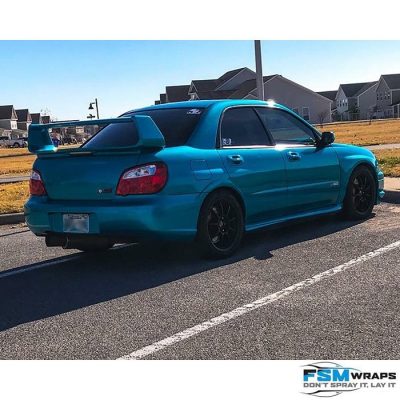 Subaru WRX wrapped in Gloss Atomic Teal Vinyl - Vinyl Wrap - 3M - Cars ...