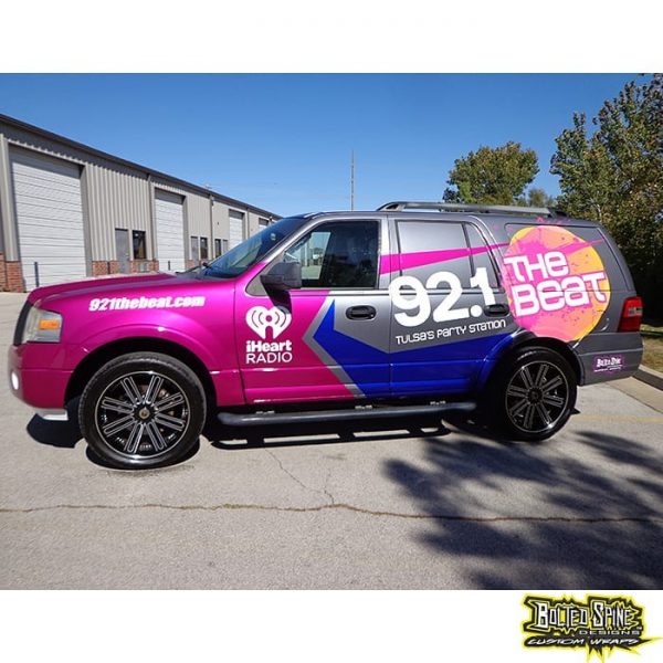 Ford Explorer wrapped in Gloss Fierce Fuchsia, Blue Raspberry, and ...