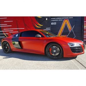 Audi R8 wrapped in Satin Smoldering Red vinyl - Vinyl Wrap - 3M - Cars ...
