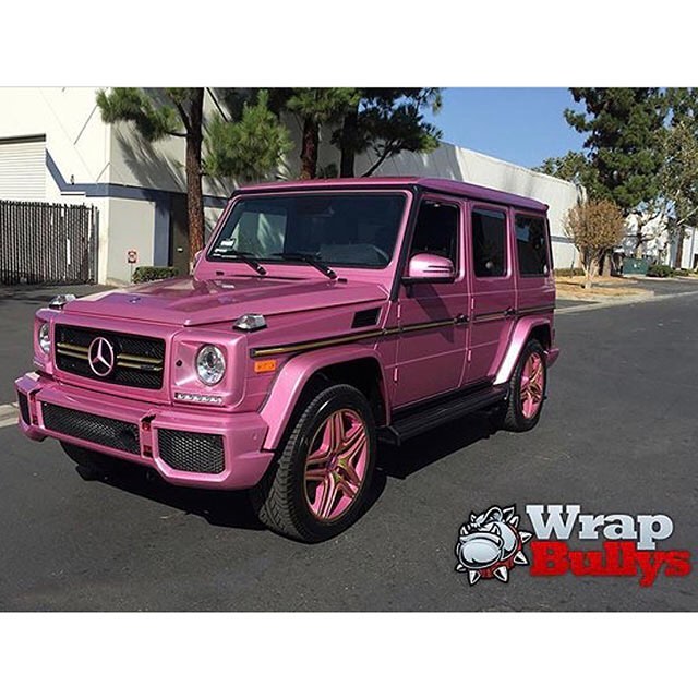 Gwagon Jeep Series wrapped in Raspberry Fizz vinyl - Vinyl Wrap - 3M ...