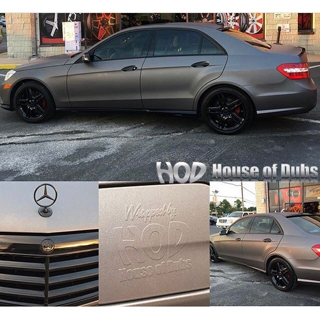 Mercedes Benz wrapped in Avery SW Matte Charcoal Metallic vinyl - Vinyl ...