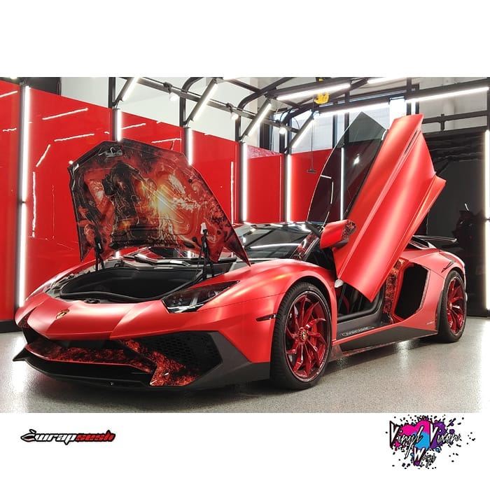 Lamborghini Aventador Chrome Red