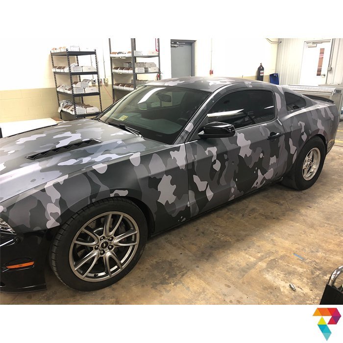 Ford Mustang wrapped in custom printed 3M 480mC vinyl - Vinyl Wrap - 3M ...