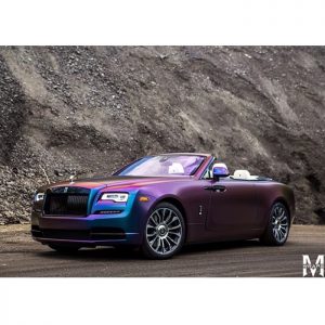 Rolls Royce Dawn wrapped in Avery ColorFlow Satin Rushing Riptide Cyan ...