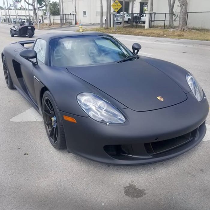 Porsche carrera GT 3M 1080 Matte Deep Black viny - Vinyl Wrap - 3M ...