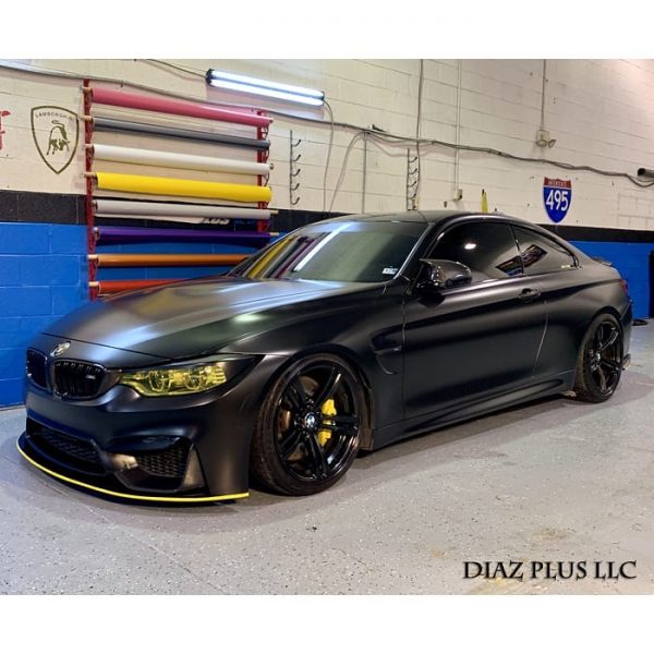 Bmw M4 wrapped in Avery SW Satin Black vinyl - Vinyl Wrap - 3M - Cars ...
