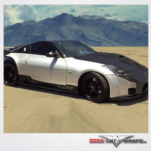 Nissan 370z wrapped in 1080 Gloss White Aluminum vinyl - Vinyl Wrap ...