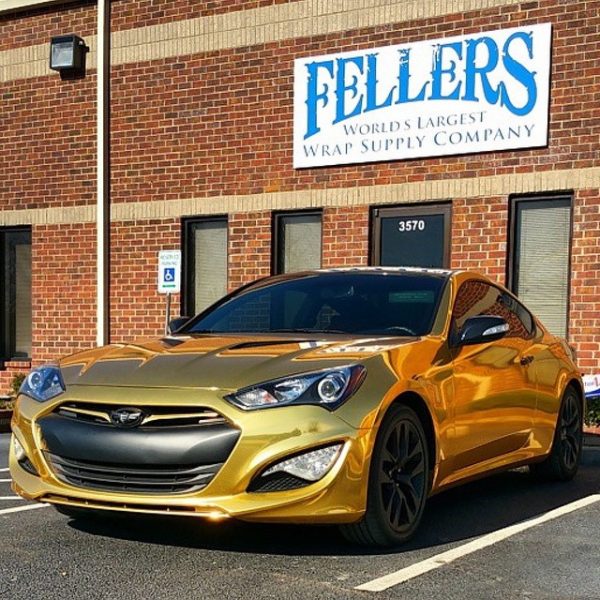 Genesis wrapped in Avery Gold Chrome - Vinyl Wrap - 3M - Cars & Vehicles