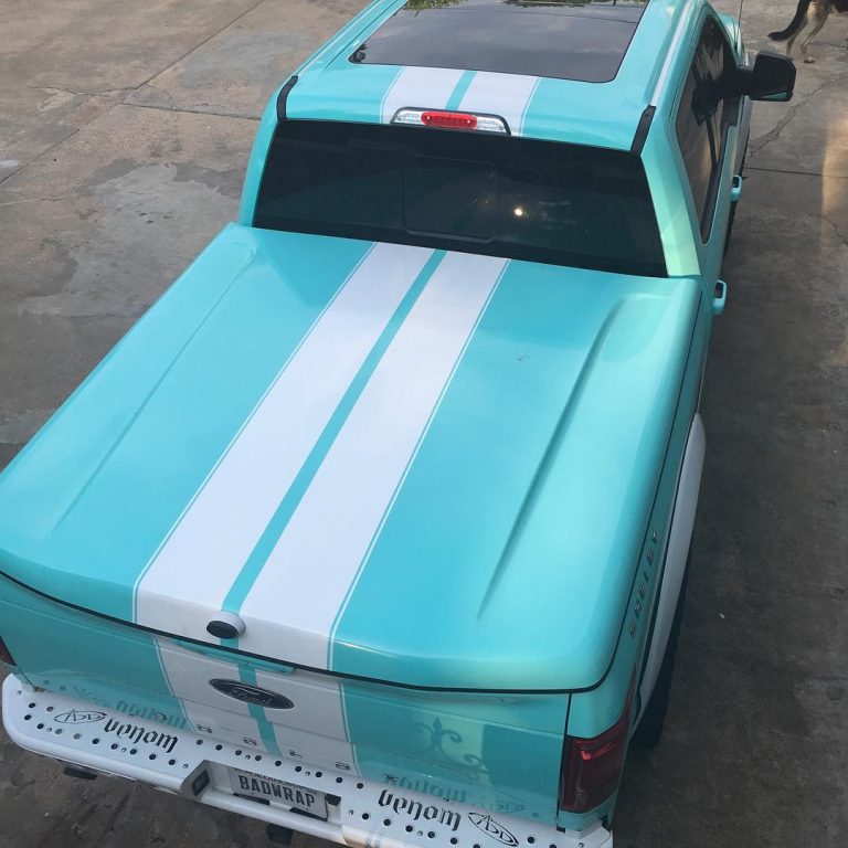 Ford F150 wrapped in Gloss Mint Blue vinyl - Vinyl Wrap - 3M - Cars ...