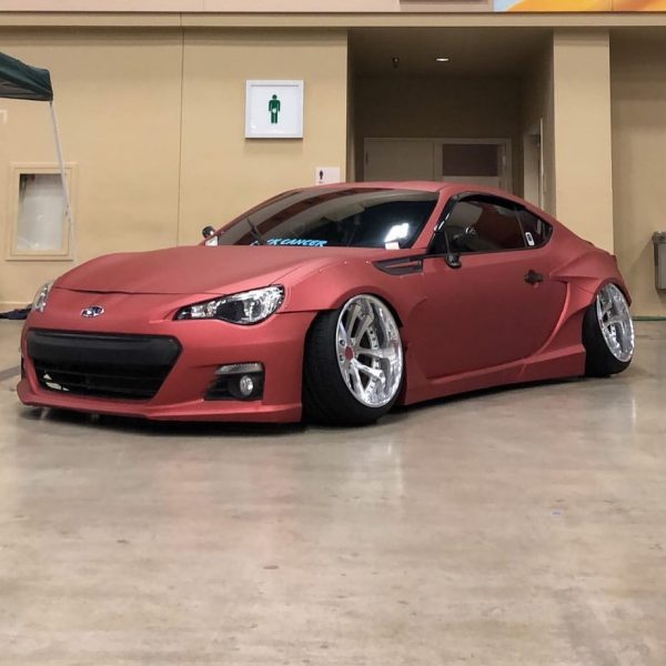 Subaru BRZ wrapped in Satin Red Aluminum vinyl - Vinyl Wrap - 3M - Cars ...