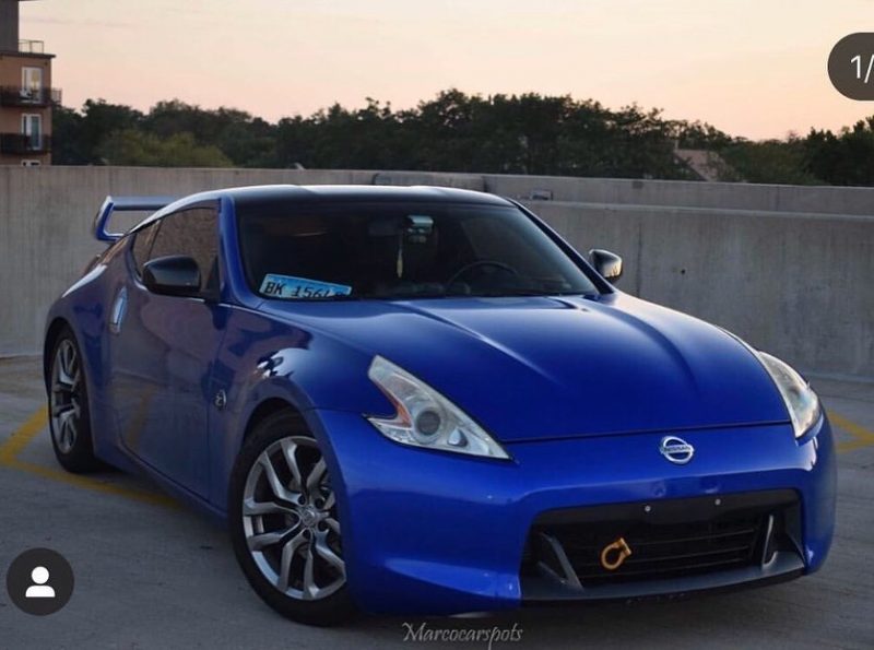 Nissan 370z wrapped in Gloss Berry Blue vinyl - Vinyl Wrap - 3M - Cars ...
